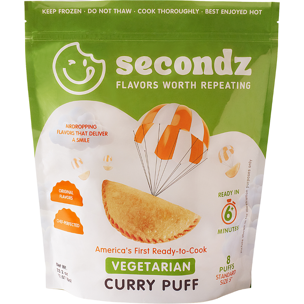 Vegetarian Curry Puff (8-Pack) | Secondz
